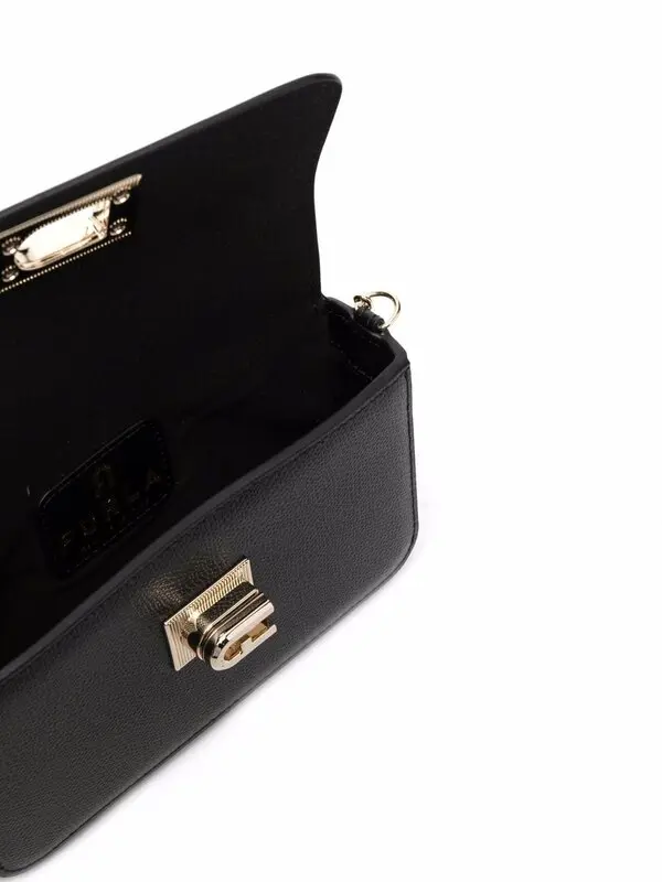 Furla Foldover Satchel - Black