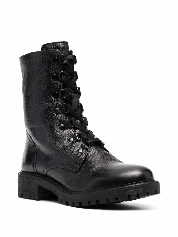 Geox Lace-up Leather Boots
