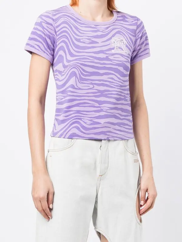 AAPE BY *A BATHING APE Animal-print Logo-print T-shirt