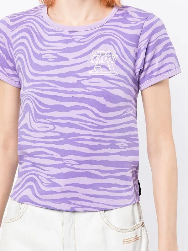 AAPE BY *A BATHING APE Animal-print Logo-print T-shirt
