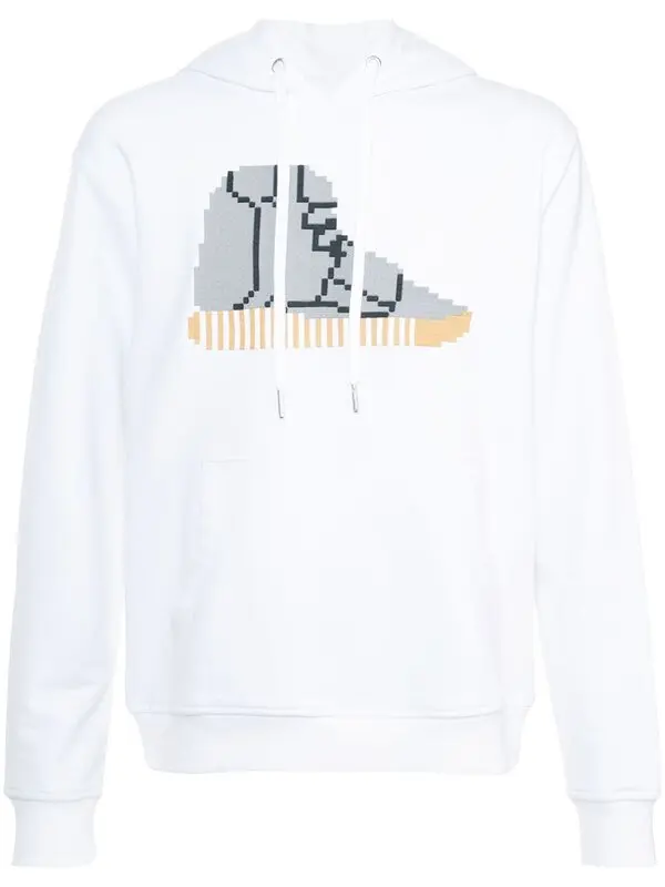 MOSTLY HEARD RARELY SEEN Hi-top Sneaker Hoodie - White