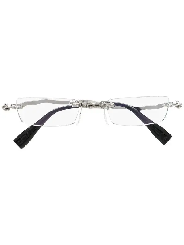 KUBORAUM Machinery Rimless Glasses - Silver