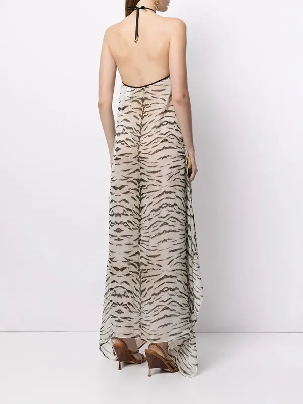 roberto cavalli beach dress Roberto CAVALLI Silk Floral Summer Beach Dress Sz. 40 3 4 5