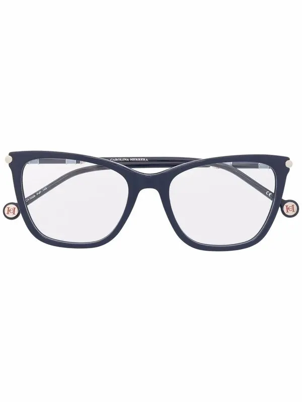 Carolina Herrera Cat Eye Frame Eyeglasses - Blue