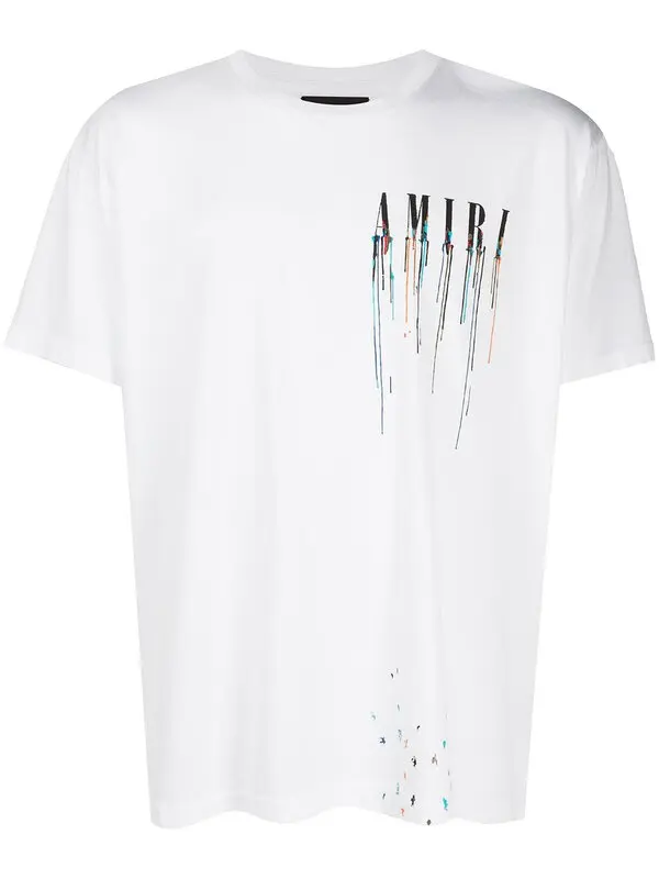 Amiri Logo-print Short-sleeved T-shirt - White