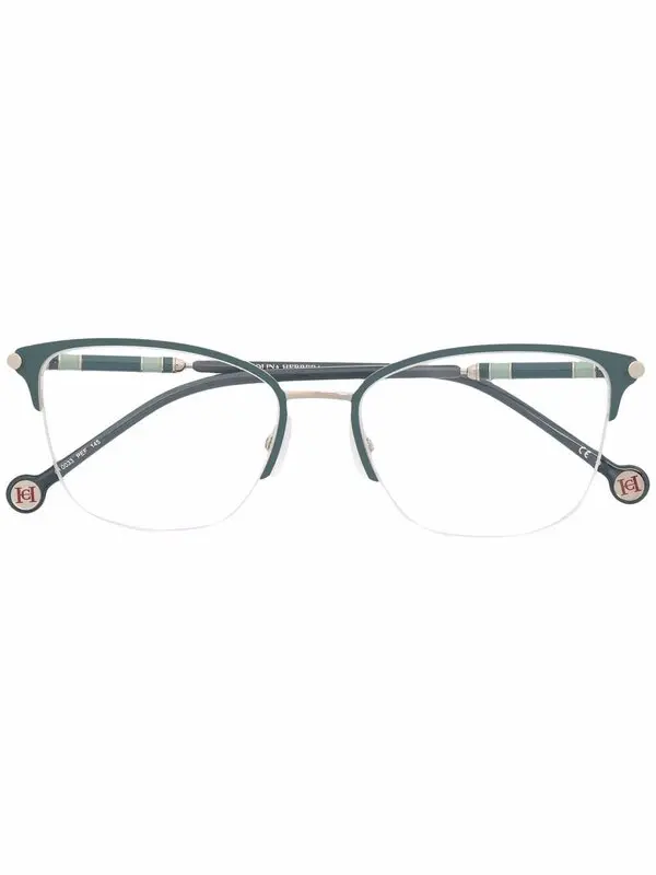 Carolina Herrera Square Frame Eyeglasses - Black