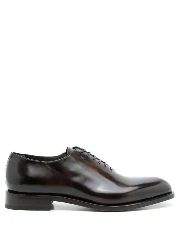 FERRAGAMO Tramezza Leather Derby Shoes