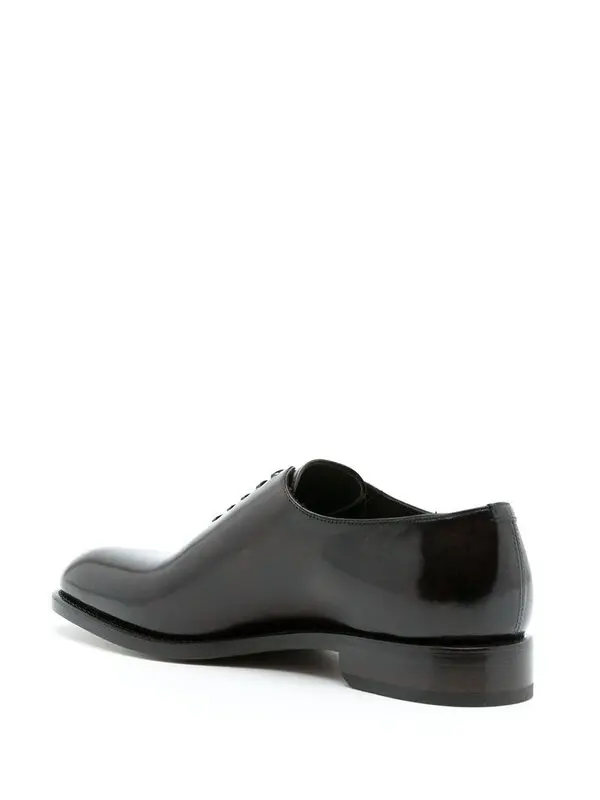 FERRAGAMO Tramezza Leather Derby Shoes