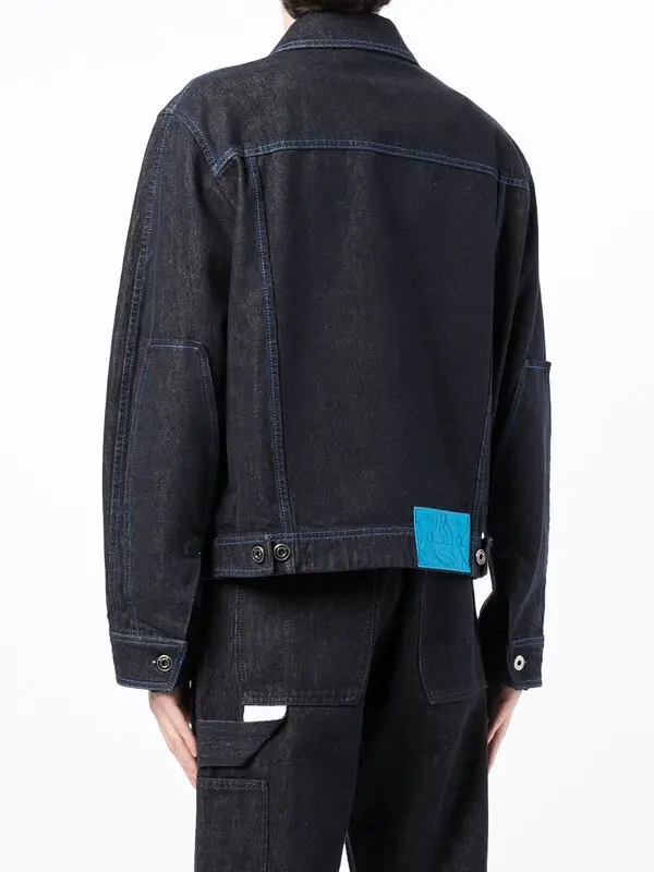 FERRAGAMO Contrast-stitch Denim Jacket