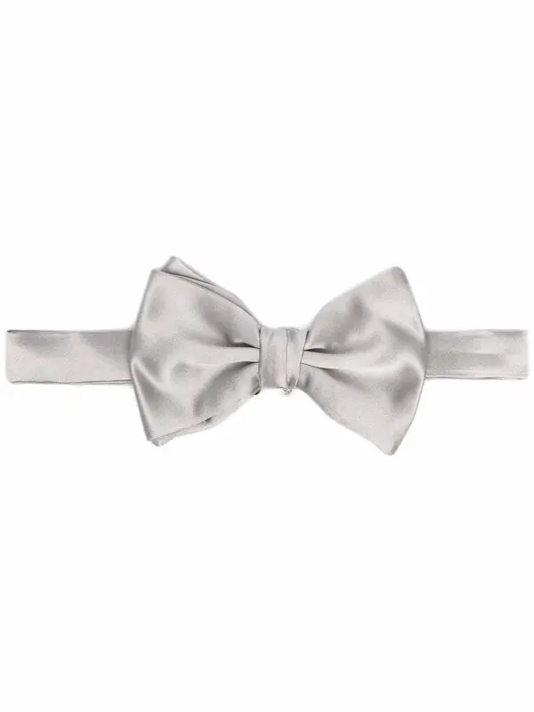 Emporio Armani Silk Bow Tie - Grey