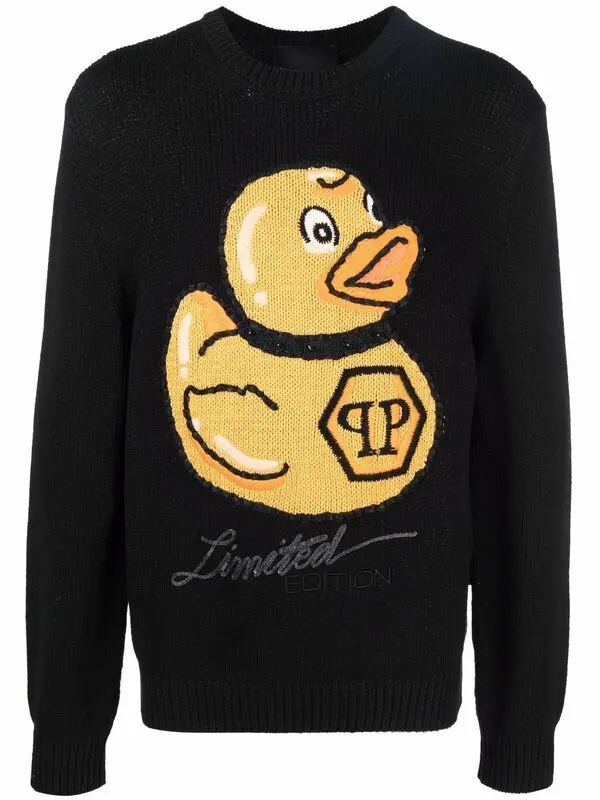 Philipp Plein Embroidered Duck Jumper