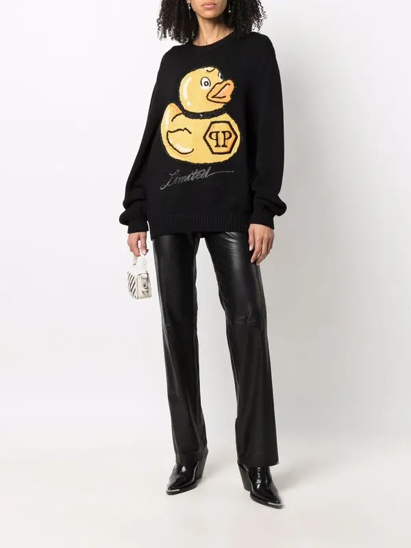 Philipp Plein Embroidered Duck Jumper