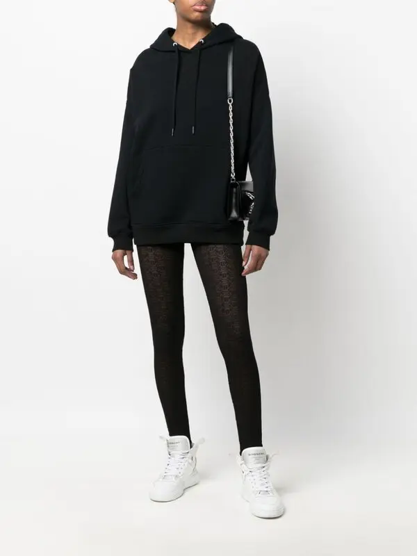 Philipp Plein Tulle Monogram Leggings - Black