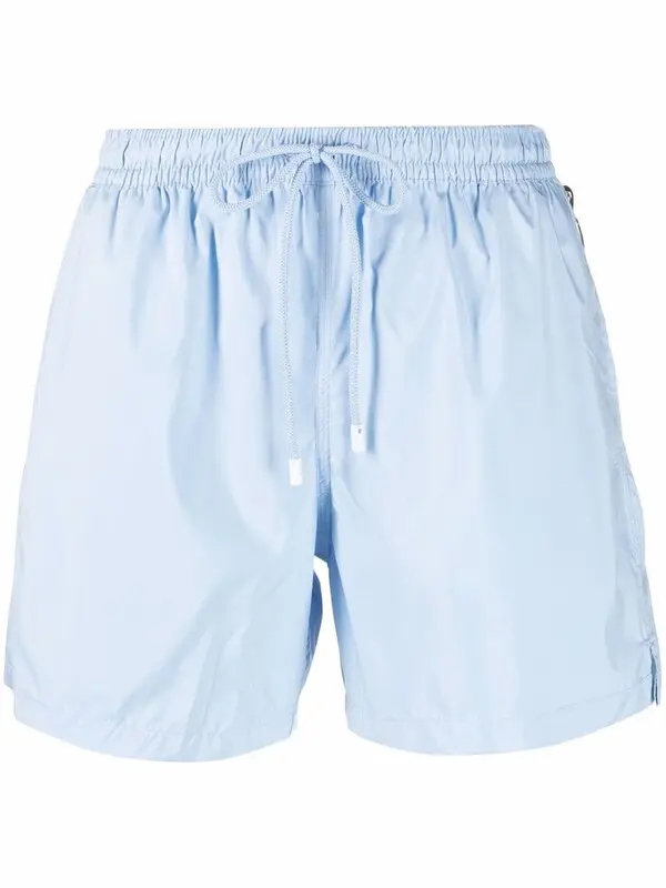 Fedeli Drawstring-fastened Swim Shorts - Blue