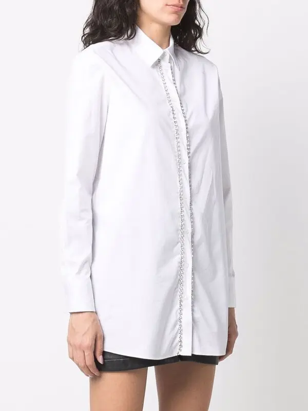 Philipp Plein Crystal-embellished Cotton Shirt