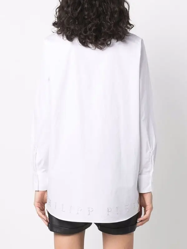 Philipp Plein Crystal-embellished Cotton Shirt