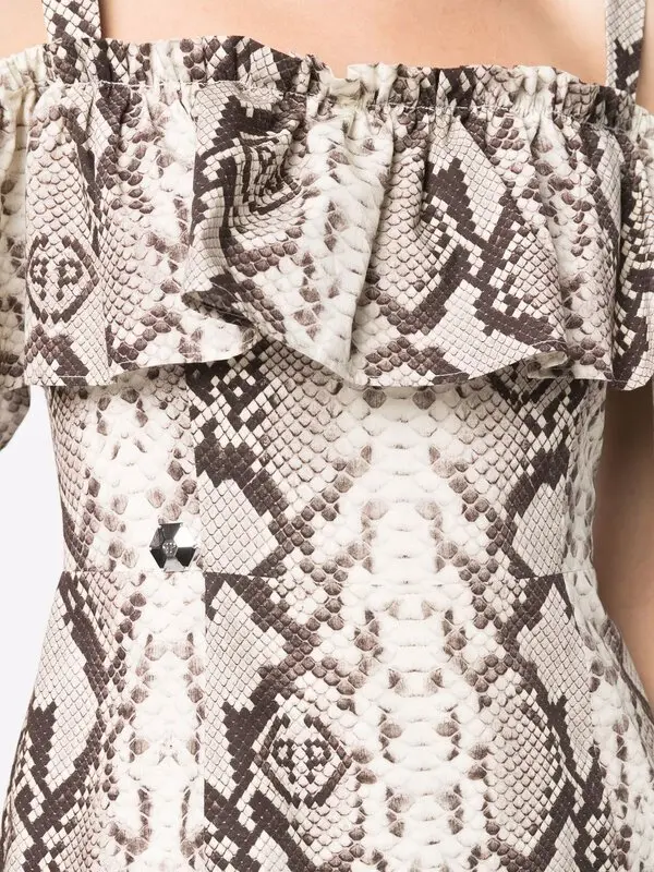 Philipp Plein Python Print Mini Dress