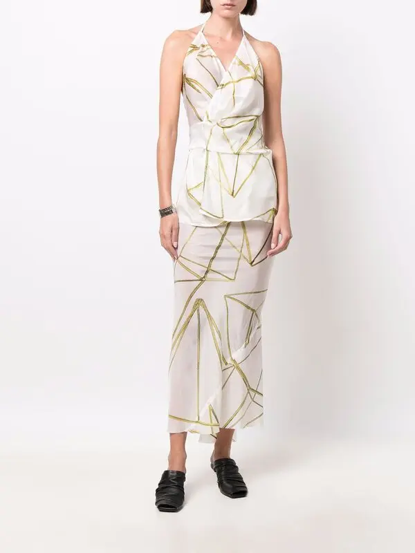 Rick Owens Bias Midi Skirt - Neutrals