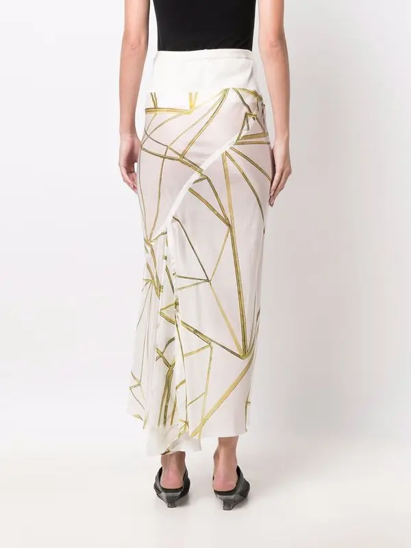 Rick Owens Bias Midi Skirt - Neutrals