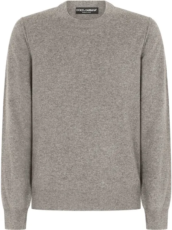 Dolce & Gabbana Round-neck Cashmere Jumper - Grey