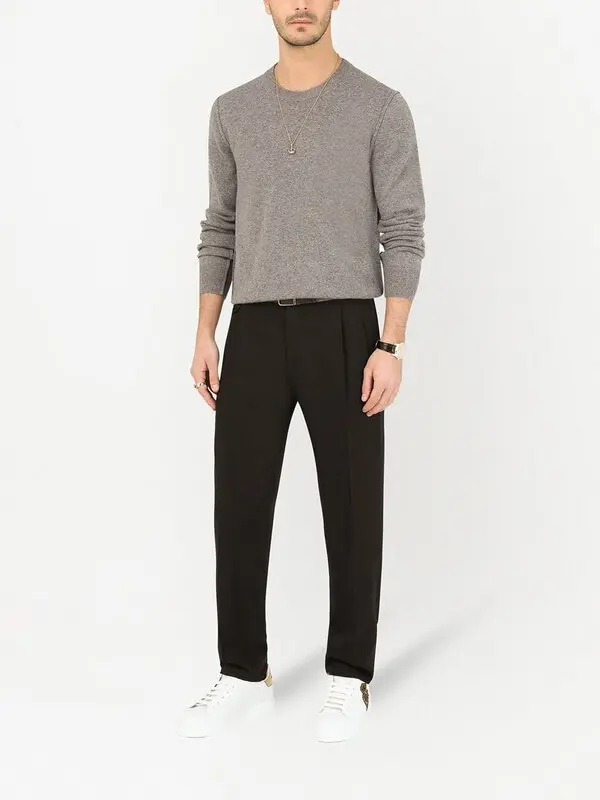 Dolce & Gabbana Round-neck Cashmere Jumper - Grey