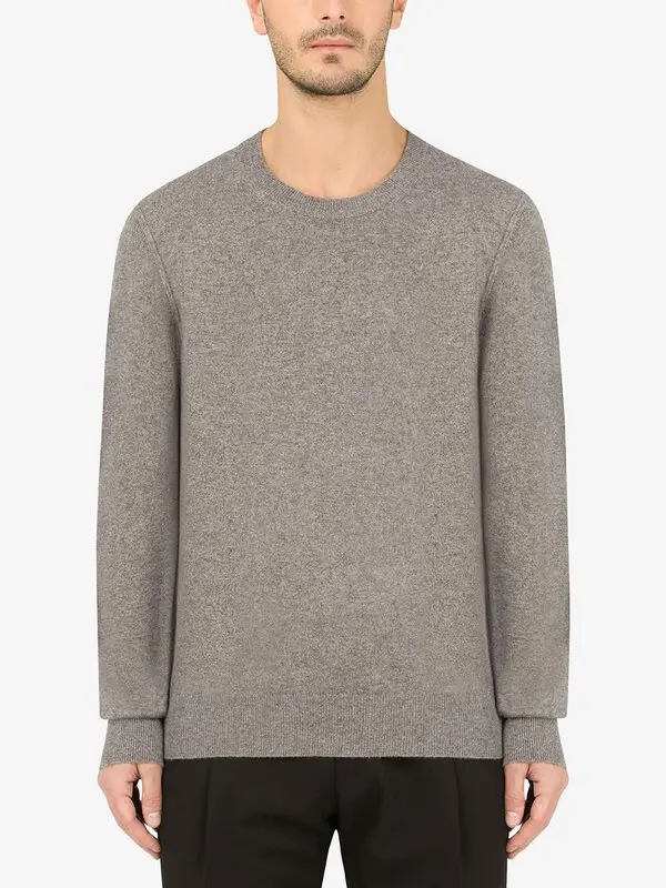 Dolce & Gabbana Round-neck Cashmere Jumper - Grey