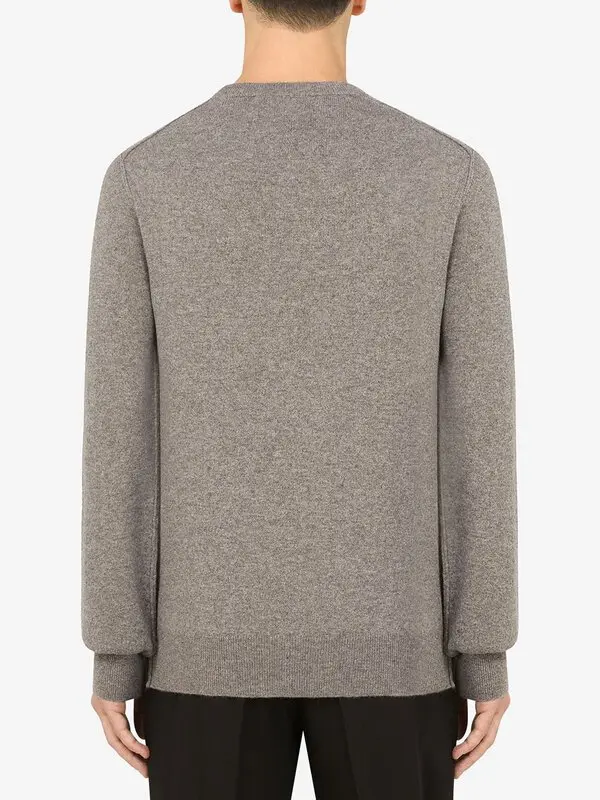 Dolce & Gabbana Round-neck Cashmere Jumper - Grey