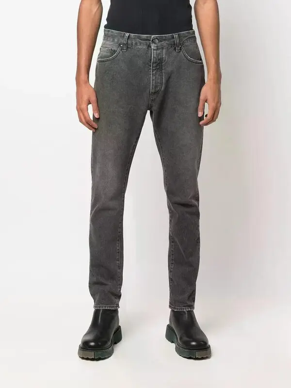 Palm Angels Logo Print Jeans - Grey
