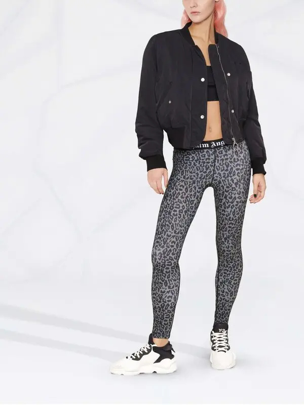 Palm Angels Leopard-print Leggings