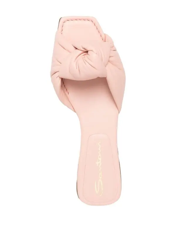 Santoni Knot-detail Leather Sandals