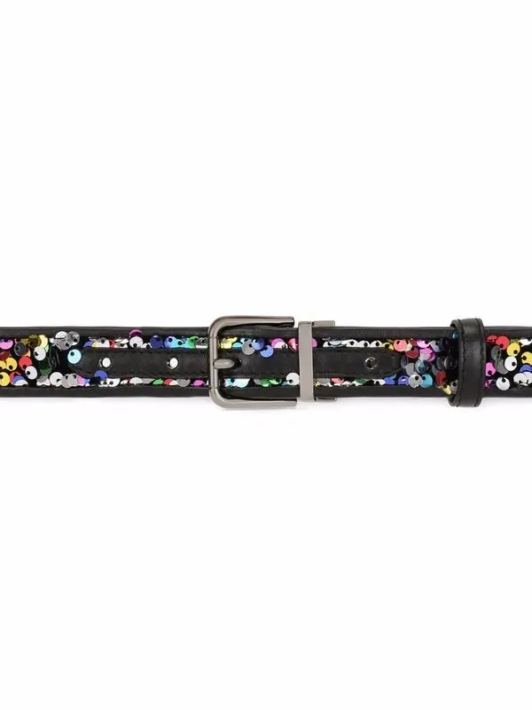 Dolce & Gabbana Sequin Buckle Belt