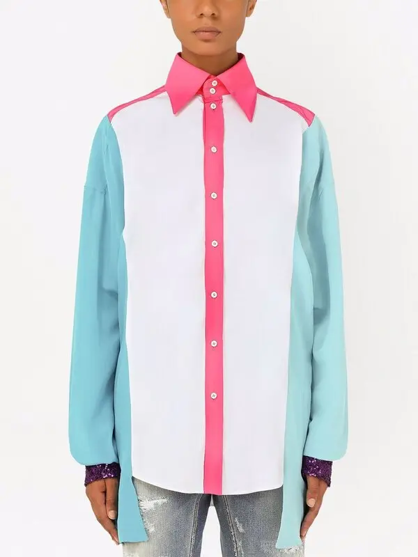Dolce & Gabbana Colour-block Longline Shirt