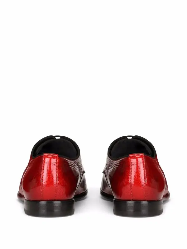 Dolce & Gabbana Patent Leather Derby Shoes - Red