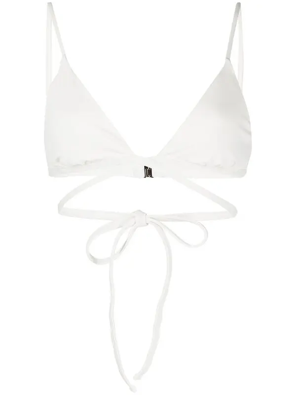 Simkhai Wrap-around Bikini Top - White
