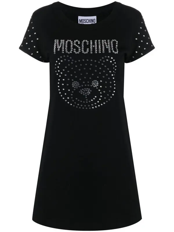 Moschino Crystal-embellished T-shirt Dress