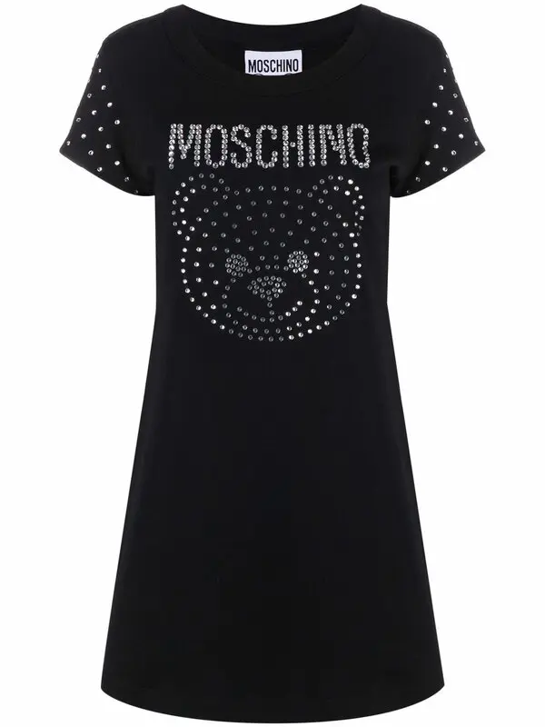 Moschino Crystal-embellished T-shirt Dress