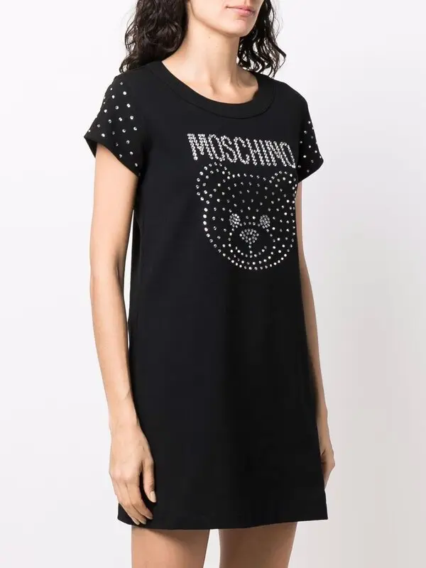 Moschino Crystal-embellished T-shirt Dress