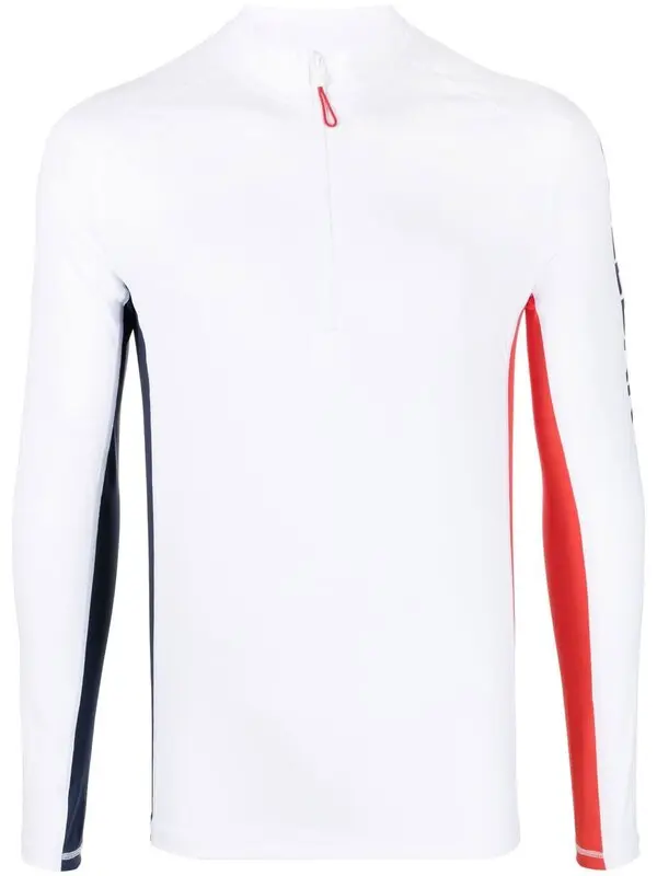 Orlebar Brown Long Sleeve Zip Polo - White