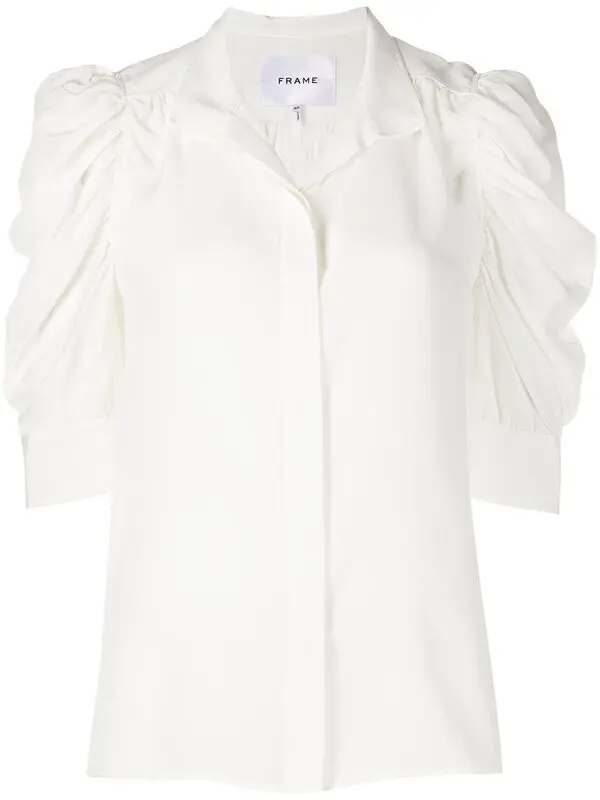 FRAME Gillian Ruched Shirt