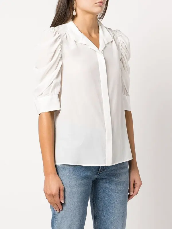 FRAME Gillian Ruched Shirt