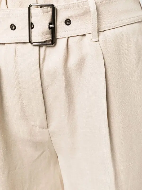 Woolrich Belted Waist Bermuda Shorts - Neutrals