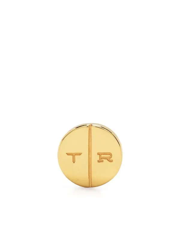 TRUE ROCKS Round Pill Stud Earring - Gold