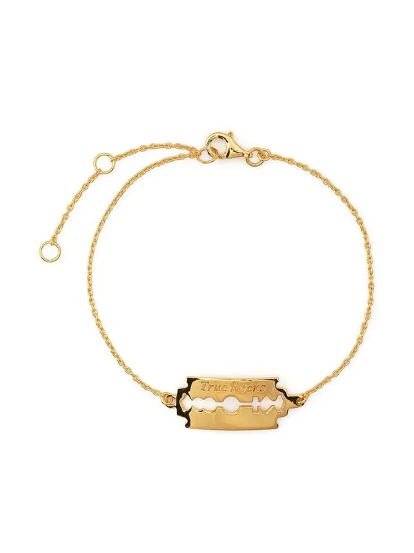 TRUE ROCKS Razor Charm Bracelet - Gold