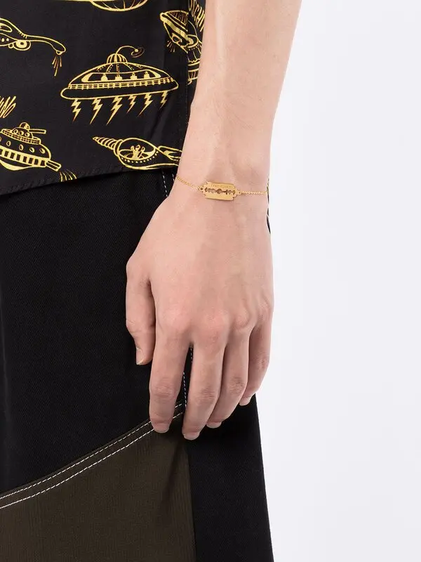 TRUE ROCKS Razor Charm Bracelet - Gold