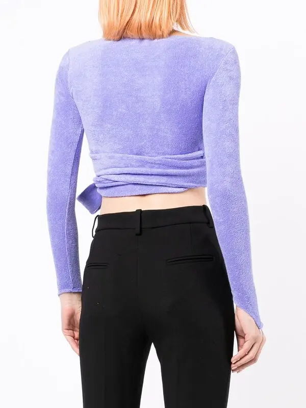 MAISIE WILEN Dramady Tie-fastened Top - Purple