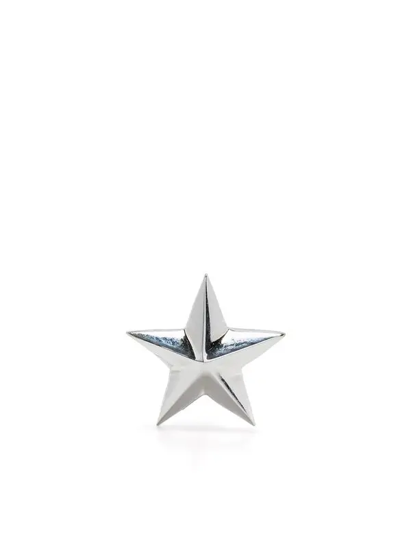 TRUE ROCKS Star Stud Single Earring - Silver