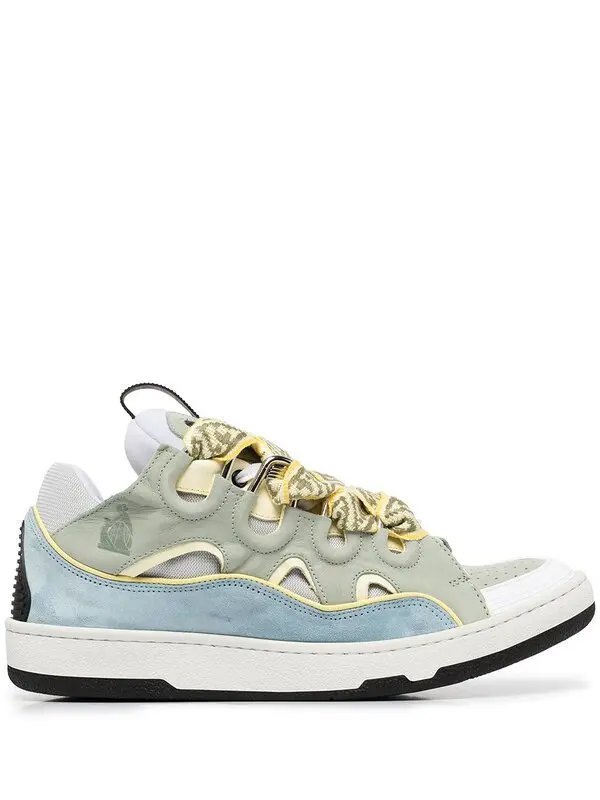 LANVIN Curb Lace-up Sneakers - Green
