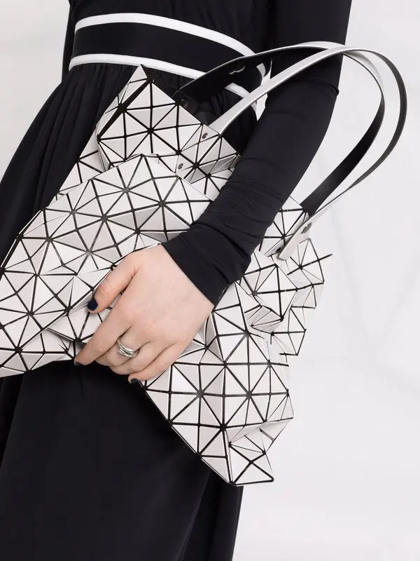 Issey Miyake Prism Geometric-panel Tote Bag - Grey