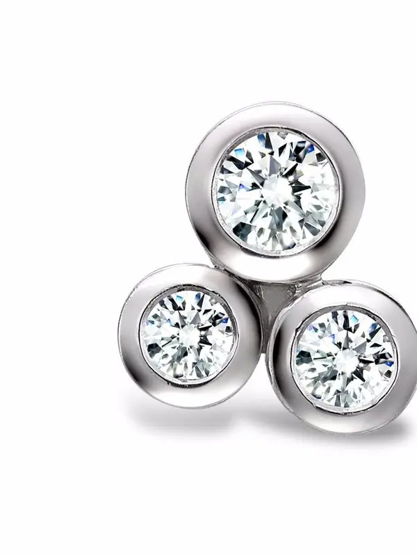 PRAGNELL 18kt White Gold Diamond Stud Earrings