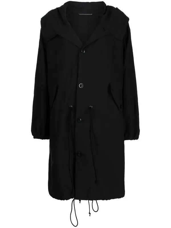 Y’s Oversized Hooded Mid-length Coat